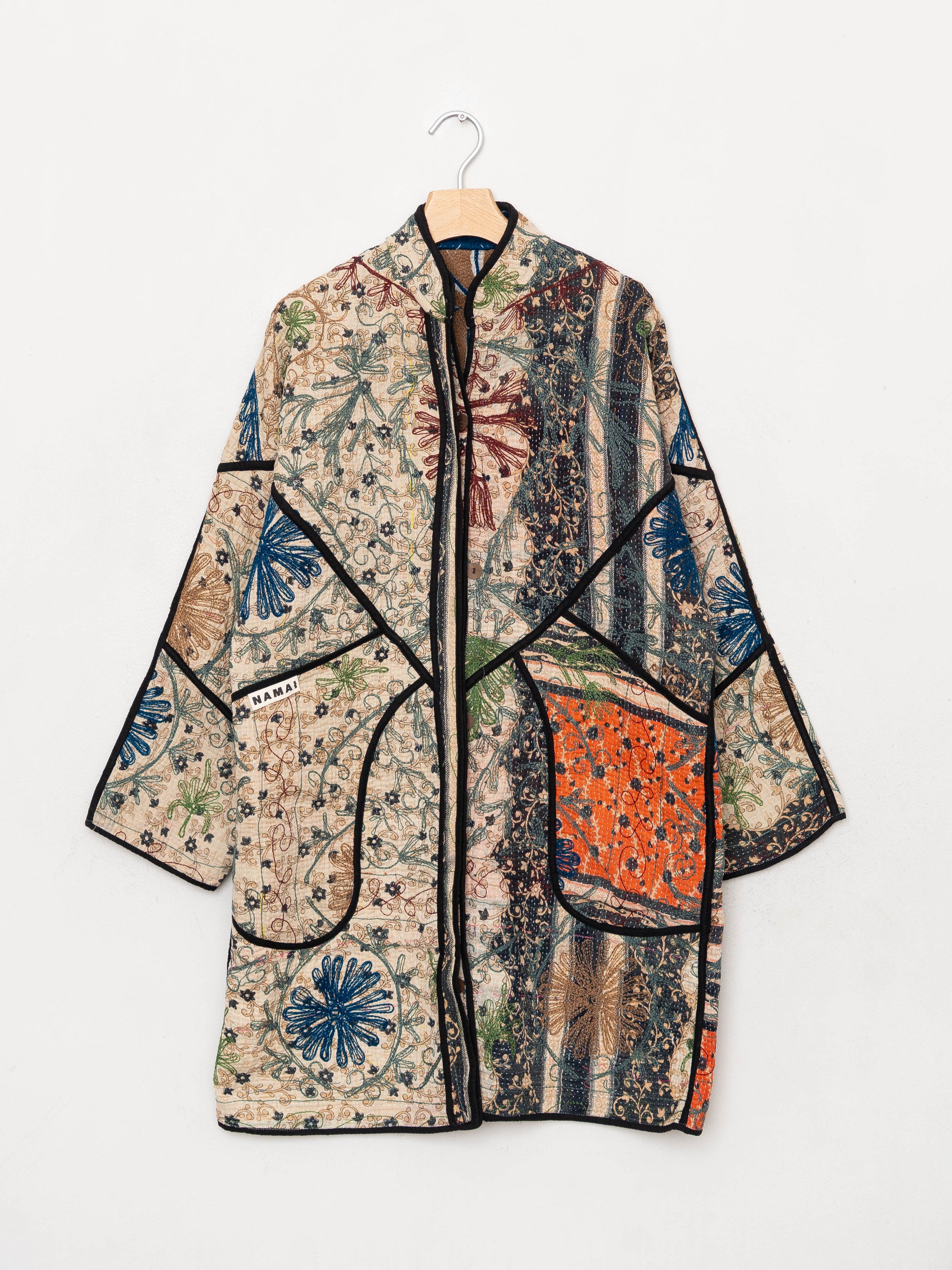 The Sai Coat | Upcycled Vintage Kantha Quilt Patchwork Reversible Coat ...
